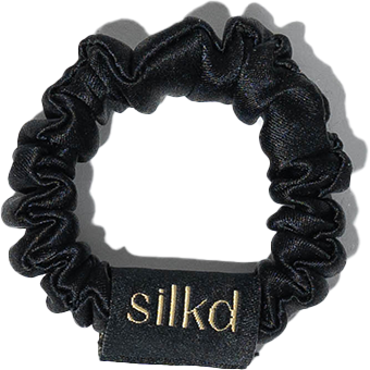 Elastic de par matase mini negru - Silkd - Silkd.ro