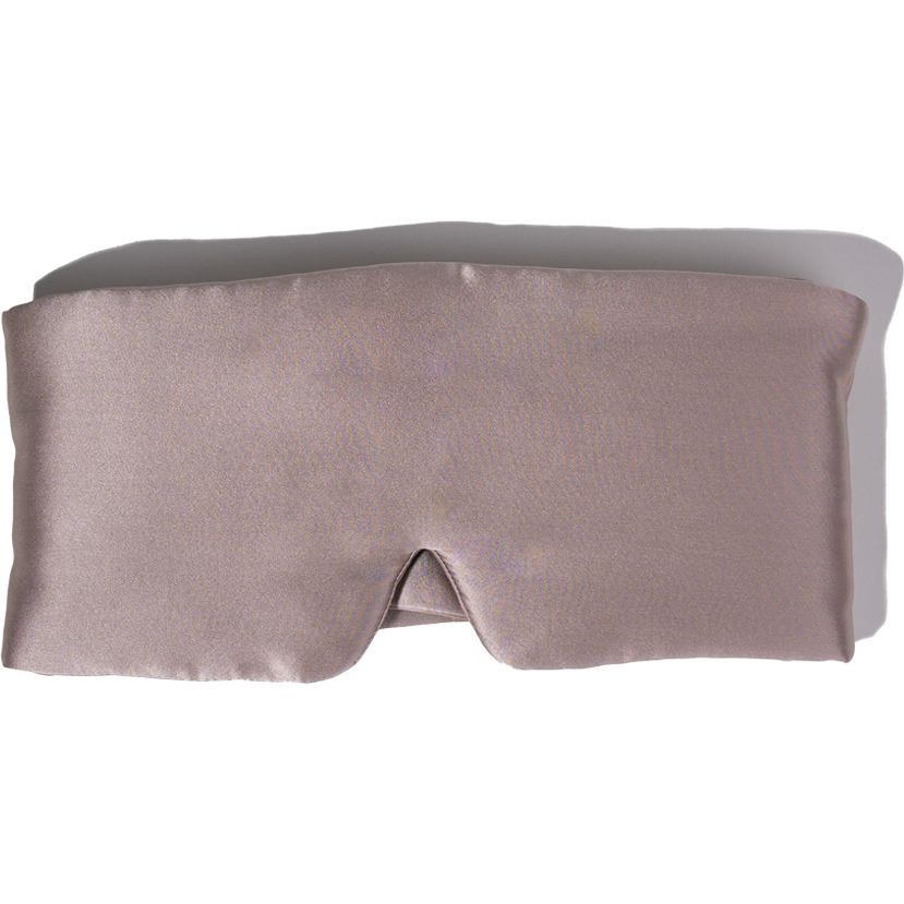 Masca de dormit blackout matase roz pudra - Silkd - Silkd.ro